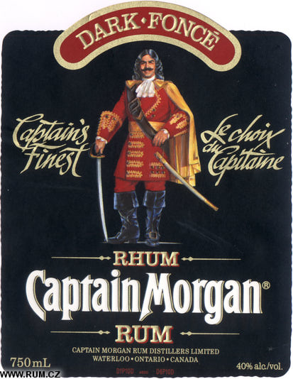 Peter's Rum Labels - Captain Morgan Rum Distillers Limited (Canada)